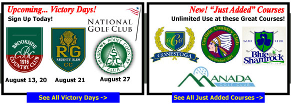 Victory Golf Pass :: Save Money Every Time You Play Golf!